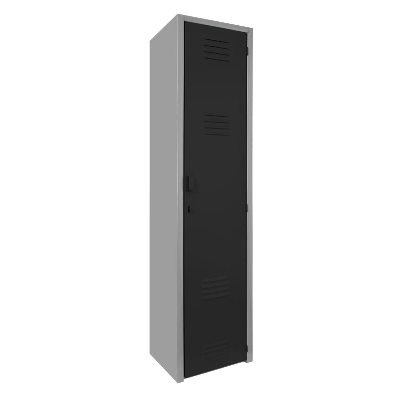 Locker 1 Puerta Estándar Dual – Negro – Eskul | Mobiliario Educativo