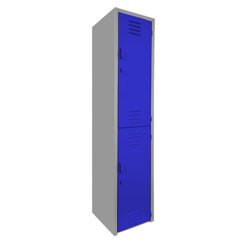 Locker 2 Puertas Estándar Dual – Azul – Eskul | Mobiliario Educativo