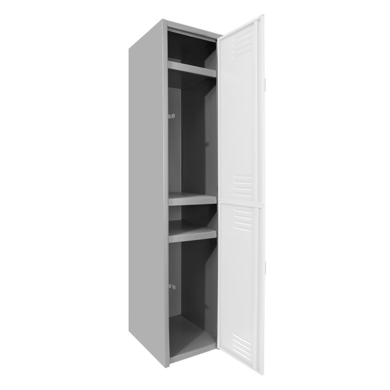 Locker 2 Puertas Estándar Dual – Blanco – Eskul | Mobiliario Educativo