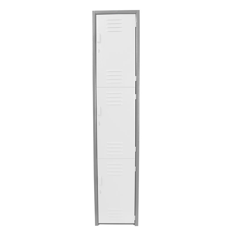 Locker 3 Puertas Estándar Dual – Blanco – Eskul | Mobiliario Educativo